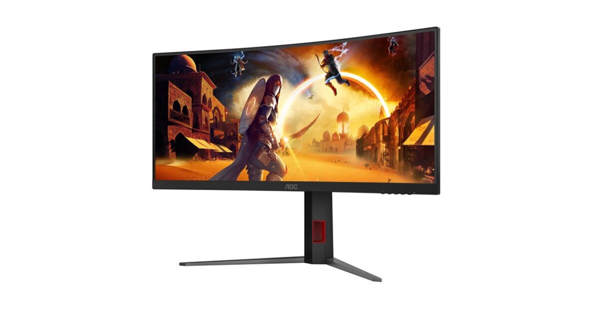 AOC Ívelt Gaming 240Hz monitor 34 CU34G4Z, 3440x1440, 21:9, 450cd/m2, 0 ...