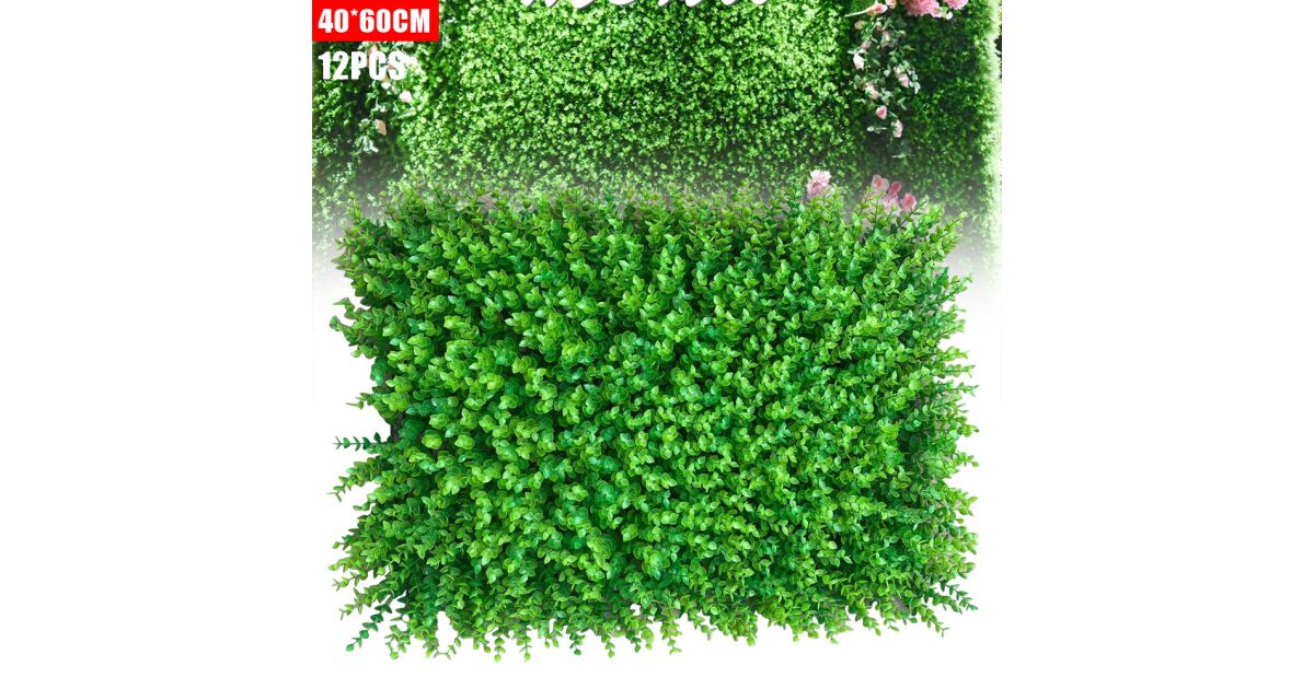 Artificial Boxwood Hedge Panels, Realistic Look, Easy Installation ...