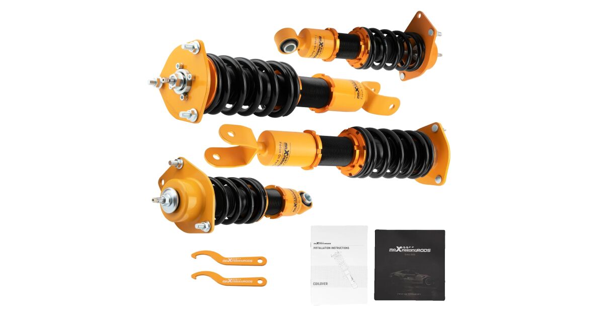 Adjustable Coilover Suspension, 24-level Adjustment, Lowering Kit ...