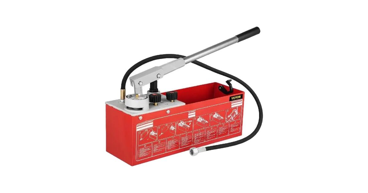 Pressure Test Pump, 25 bar/25 MPa Capacity, Hydraulic Manual Operation ...