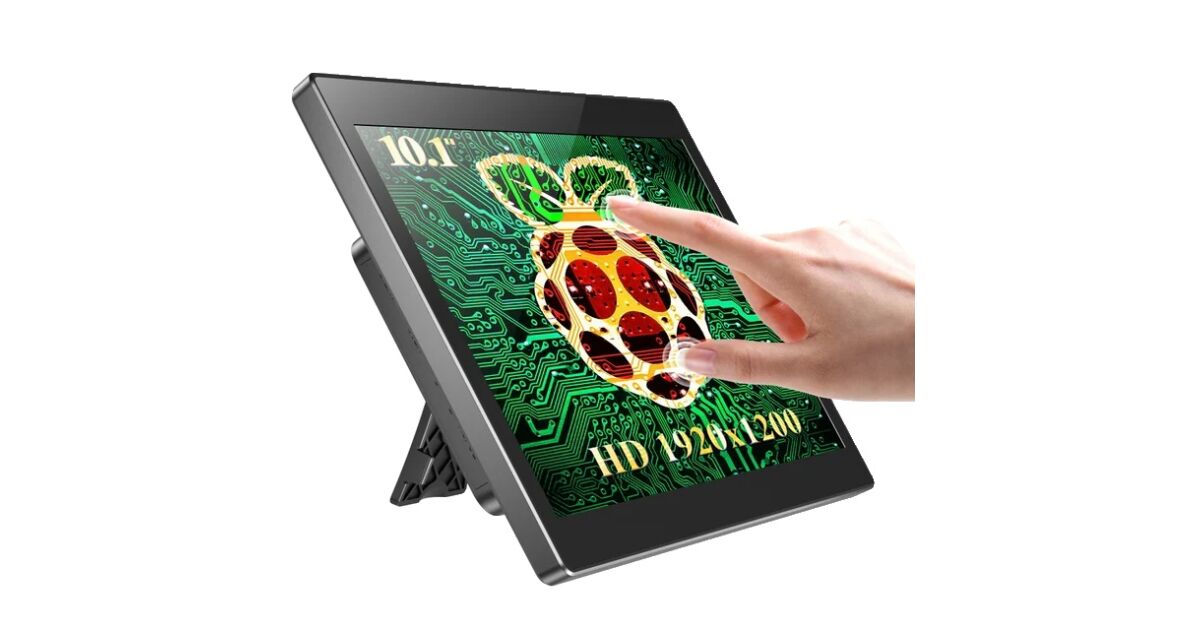 Raspberry Pi 4 érintőképernyő, 10 hüvelykes monitor, hordozható ...