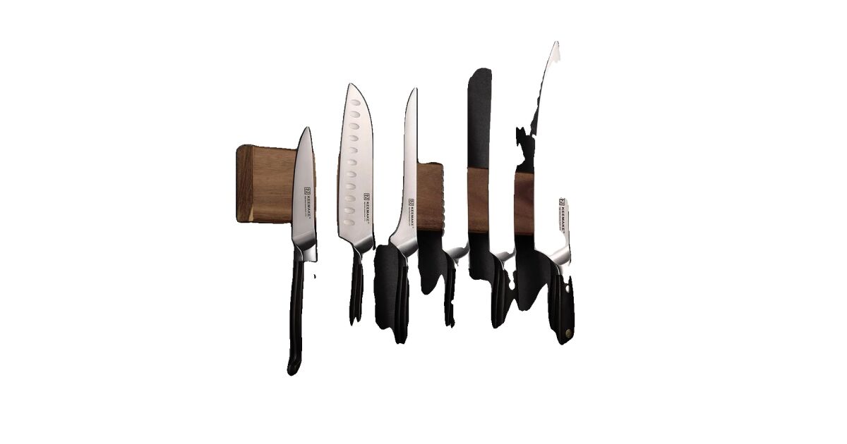 Kitchen Knife Set, German Stainless Steel, Ergonomic Handles, Includes ...