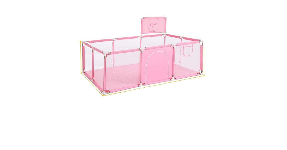Baba Playpen, Gyermekbiztonsági kerítés, baba labda medence, Rózsaszín ...