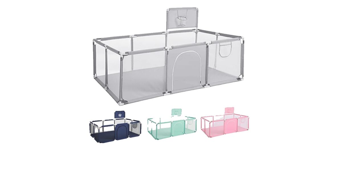 Baba Playpen, Gyermekbiztonsági kerítés, baba labda medence, Rózsaszín ...