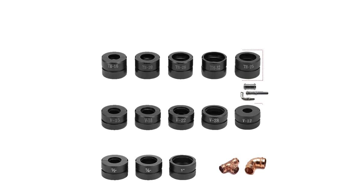 Hidraulikus cső krimpelő állkapocs, PEX szerelvények kompatibilitása, Cooper Cube Press Molds ...