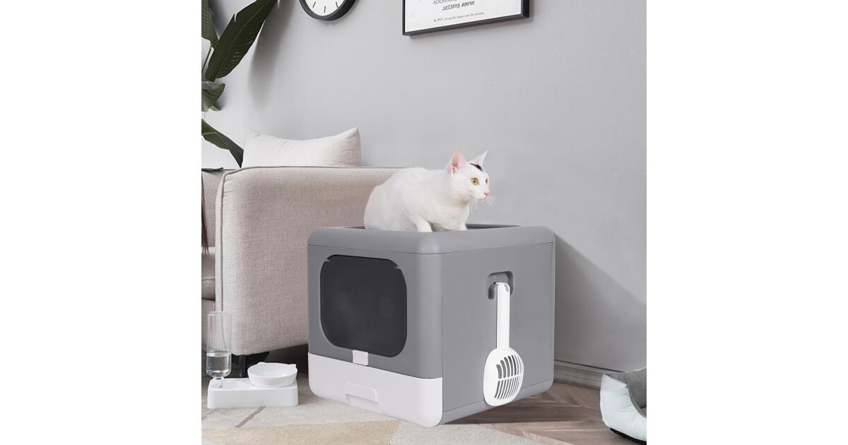 Macska alom doboz, összecsukható kialakítás, a legjobb belépési ...