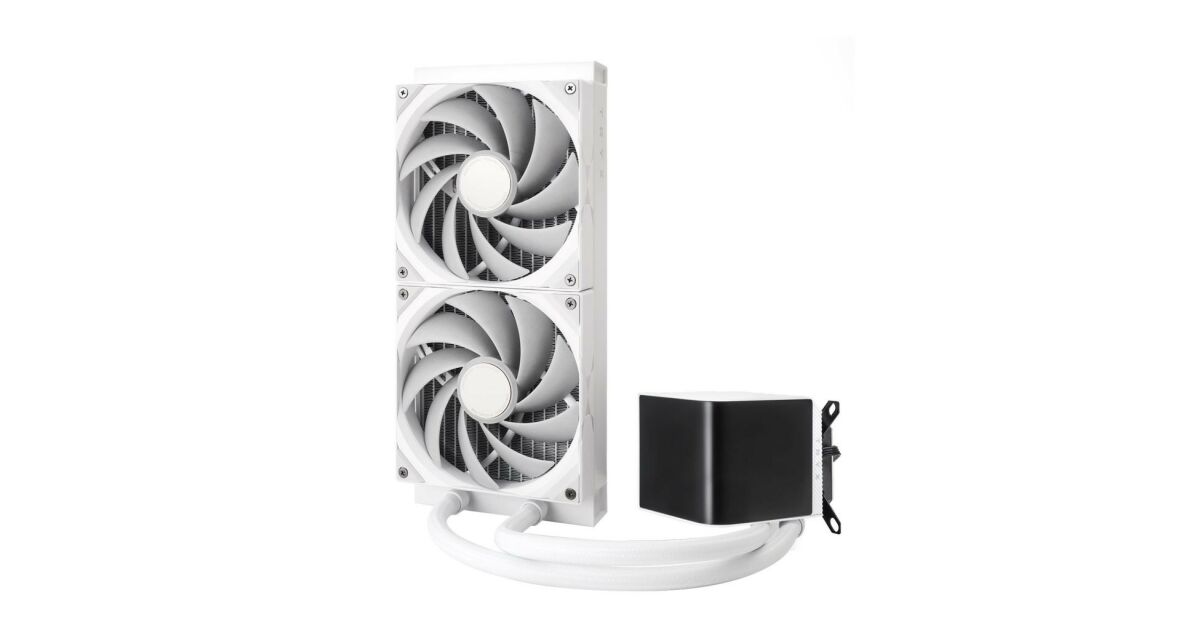 TRYX PANORAMA AIO CPU hűtő + AMOLED kijelző- 280 mm, fehér (L-P280N ...