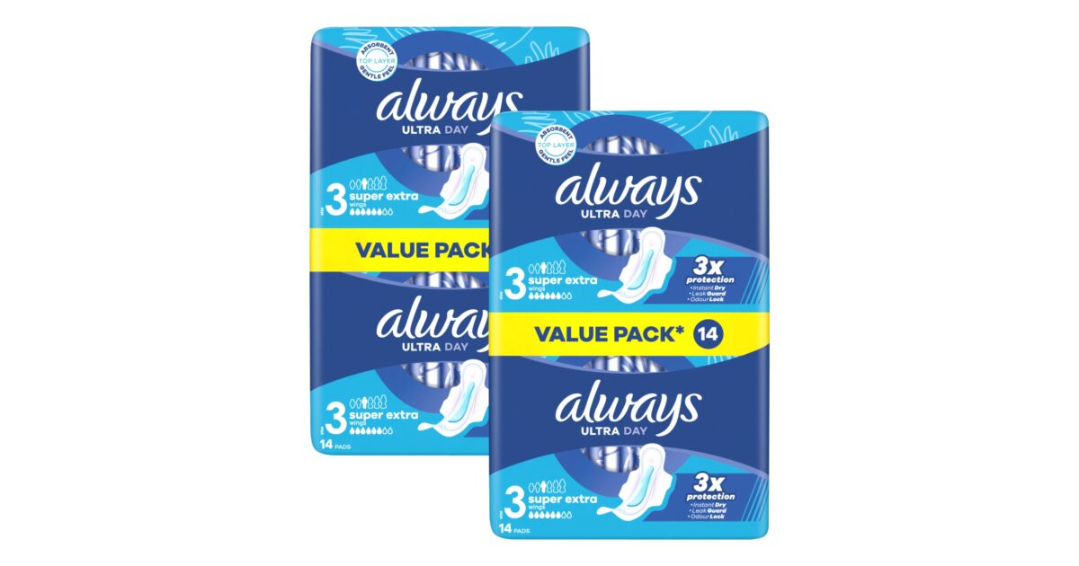 Always Ultra Day Night geflügelte Damenbinde 2x14St. | Pepita.com