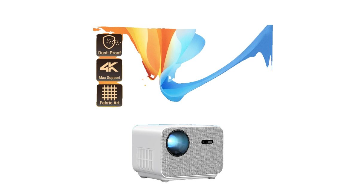 Full HD 1080P Projector, 800 ANSI Lumens, WiFi and Bluetooth ...