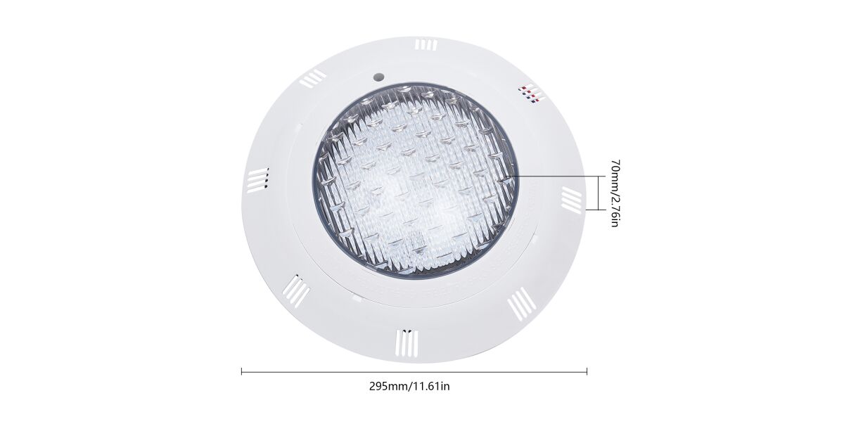 RGB LED Pool Light, Waterproof IP68, 11 Color Modes, 2500 Lumens ...