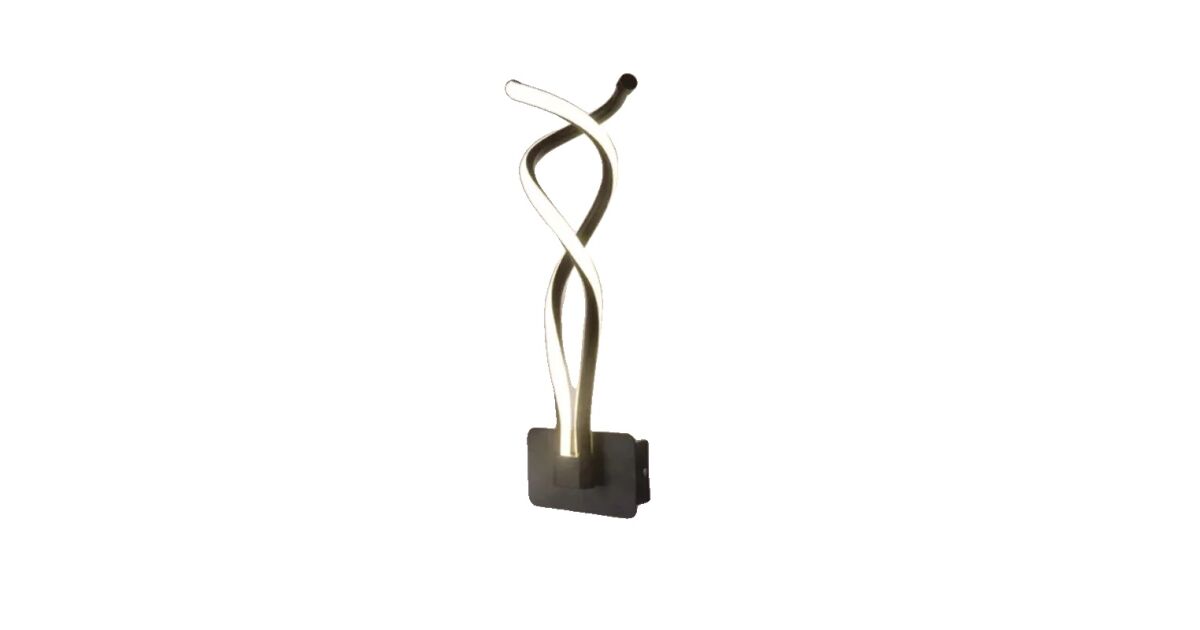 Modern LED Fali Lámpa - Kovácsoltvas, Fehér Fény, 24x42cm | Pepita.hu