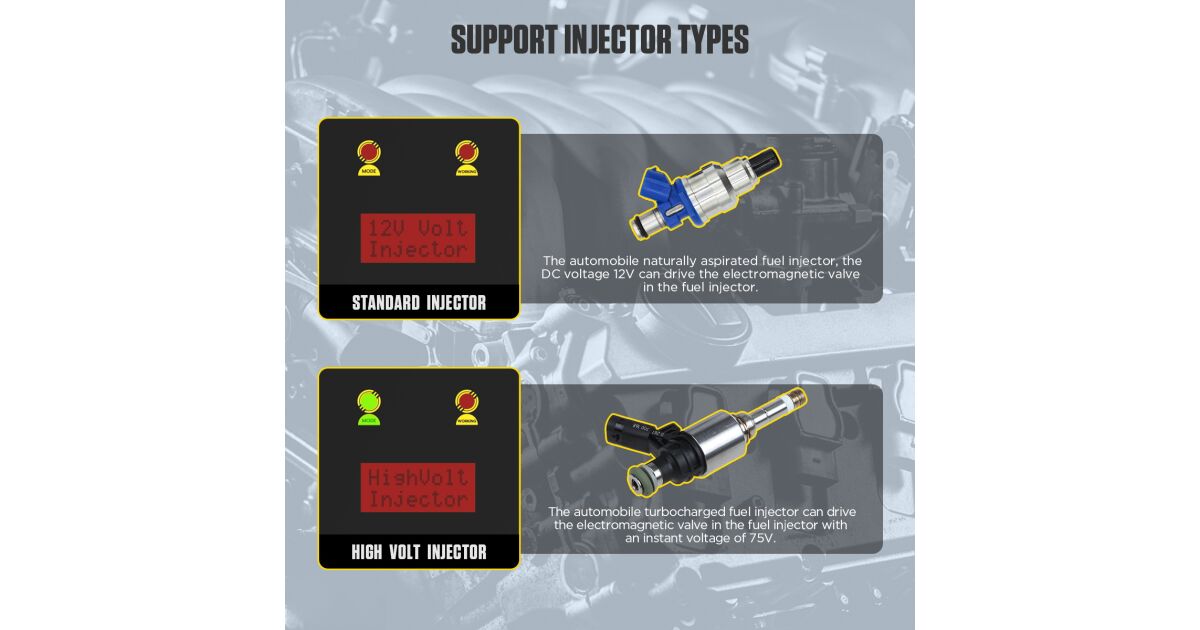 Injector Signal Generator, Super Pulse Signal Tester, Injector Flushing ...