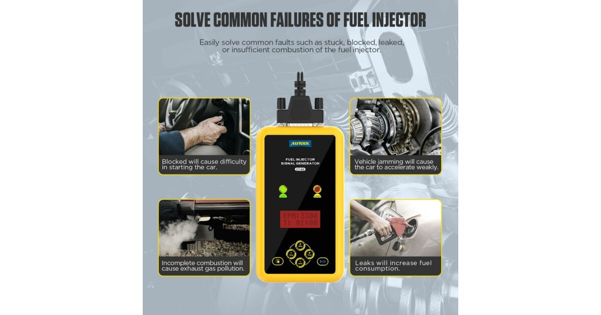 Injector Signal Generator, Super Pulse Signal Tester, Injector Flushing ...