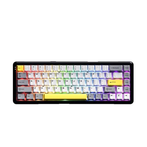 Gaming billentyűzet, 2,4 GHz -es vezeték nélküli kapcsolat, kompakt 68 ...