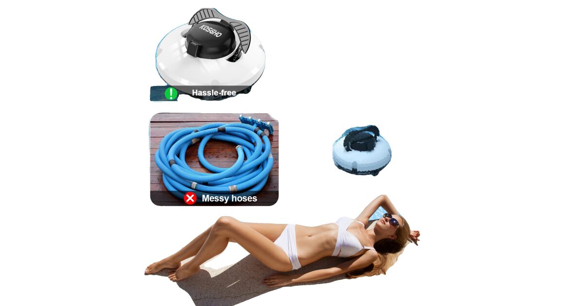 Vezeték nélküli robotmedence -tisztító, önparkoló, sík talajú ...