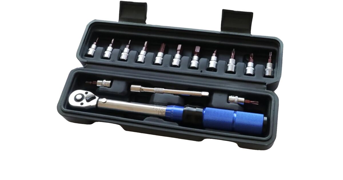 Bike Wrench Set, 2-24Nm Torque Range, 72 Ratchet Teeth, Anti-Slip ...