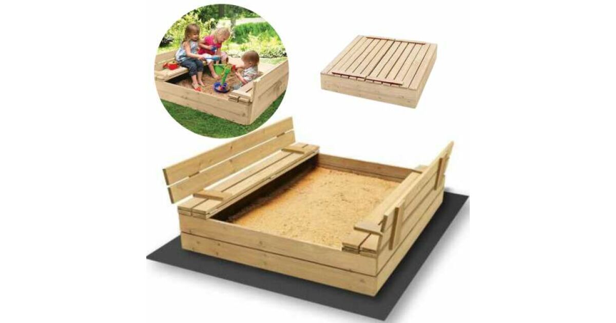 Holz Sandkasten Mit Abdeckung