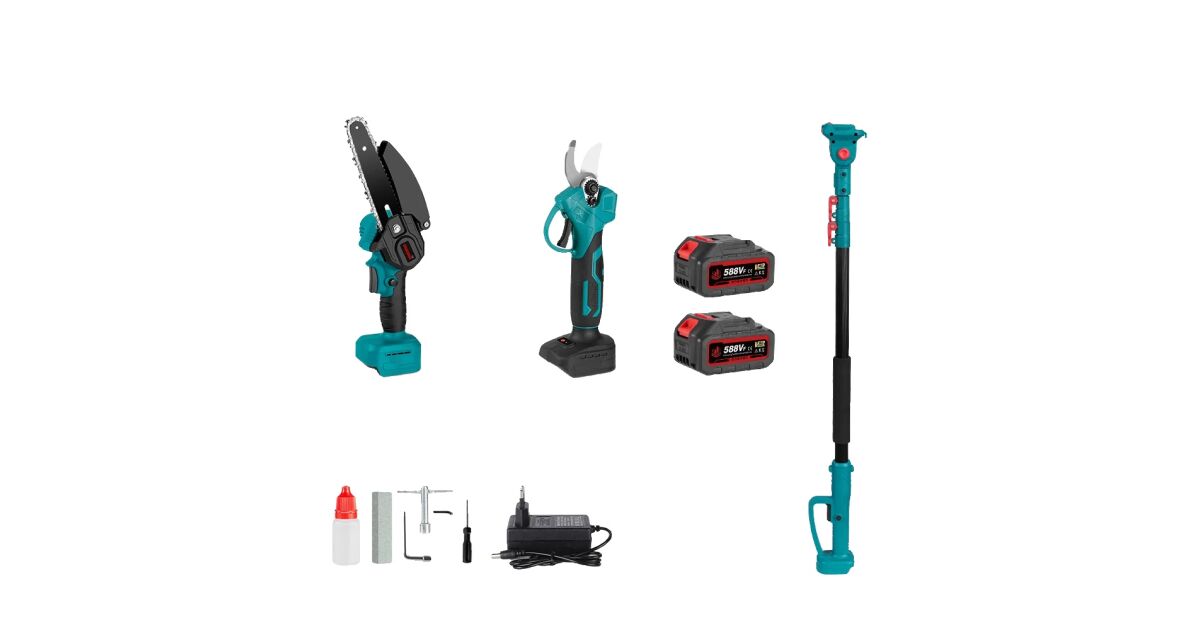 Elektromos láncfűrész és metsző, 6 hüvelykes penge, kefe nélküli motor ...