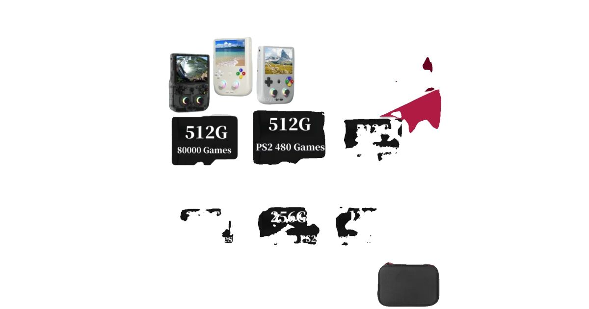 Anbernic RG406V memóriakártya, 512 GB -os tárolás, 80000 retro játékok ...