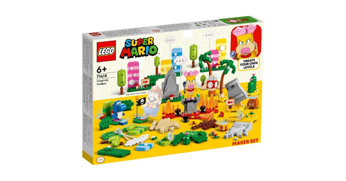 LEGO Super Mario Creator Set Kreativitäts-Werkzeugkasten, 588 Teile ...