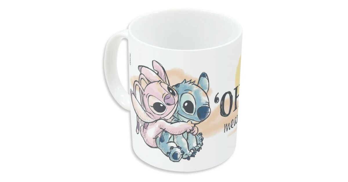 Disney Lilo és Stitch 'Ohana' Porcelán Bögre - 325ml, Díszdoboz | Pepita.hu