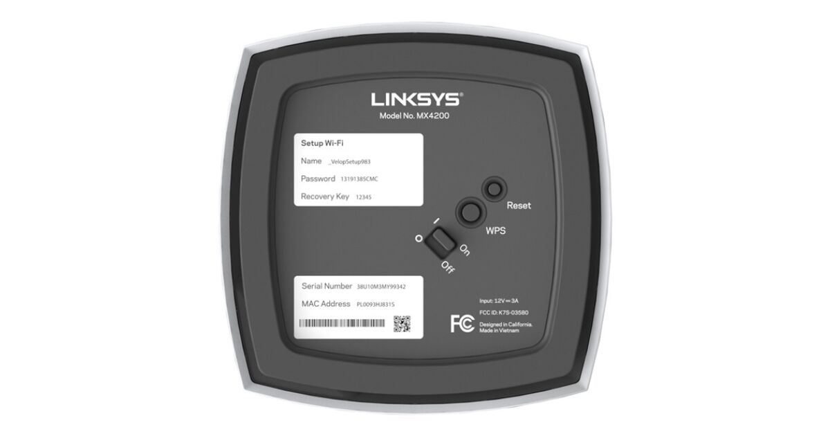 Linksys MX12600 Háromsávos (2,4 GHz / 5 GHz / 5 GHz) Wi-Fi 6 (802.11ax ...