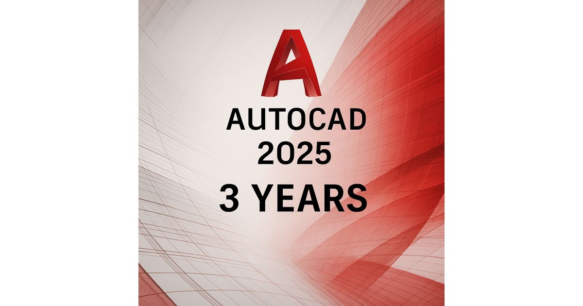 Autodesk AutoCAD 2025 Licencja Klucz 3-Letnia PC/MAC | Pepita.com