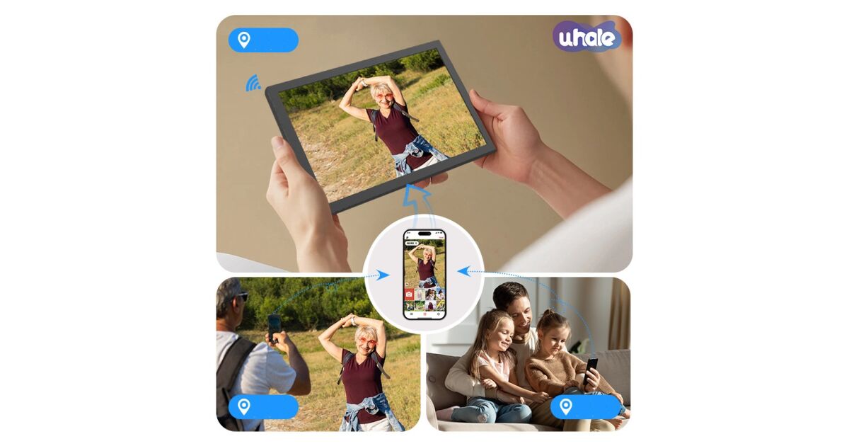 Rama Foto Digitala Wi-Fi cu Ecran IPS HD, 10.1 inch LSC, Trimitere Poze ...