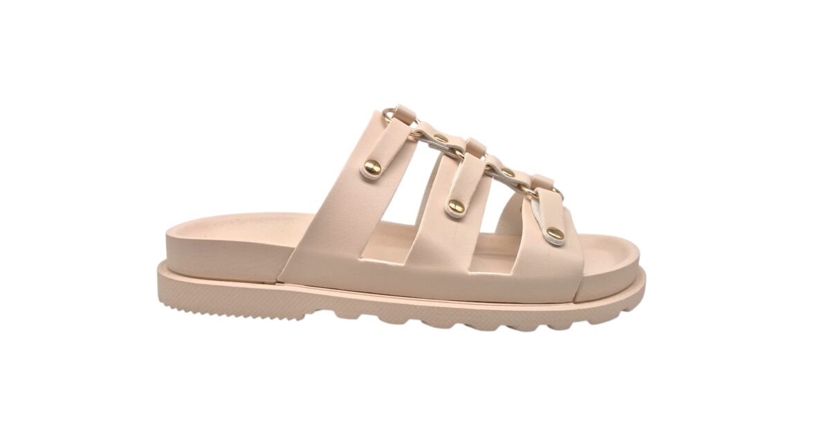 LILIR - Női bézs papucs - Környezetbarát bőr - 37 | Pepita.hu