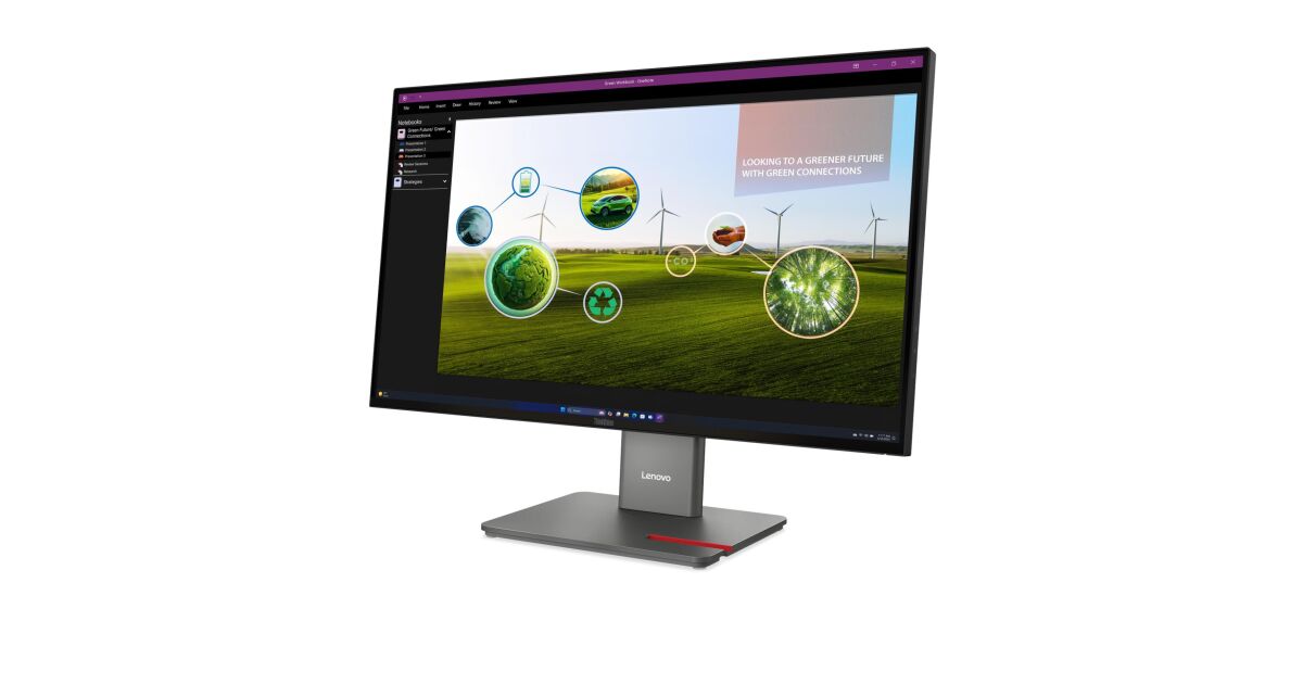 LENOVO ThinkVision P27Q-40 27 inch 2560x1440 IPS 120Hz Daisy Chain KVM ...