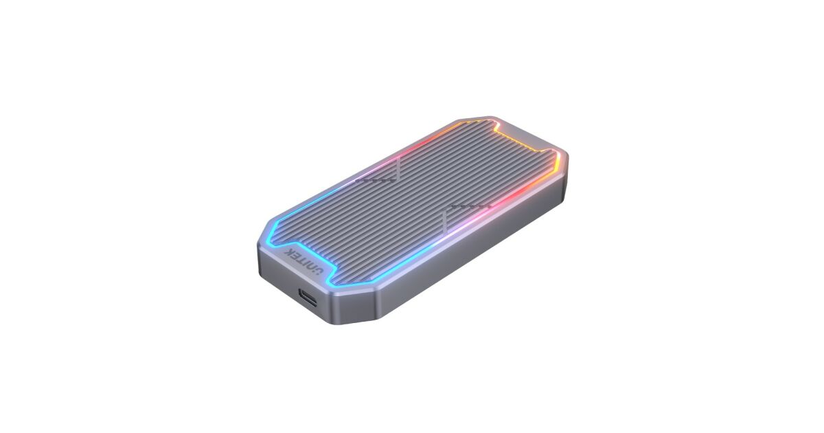 UNITEK SolidForce Spectrum Külső SSD ház Szürke M.2 | Pepita.hu