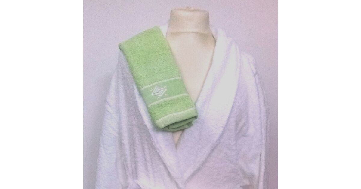 Rochie Valentini Albă, mărimea XL, plus set de prosoape 3 bucăți. Verde ...