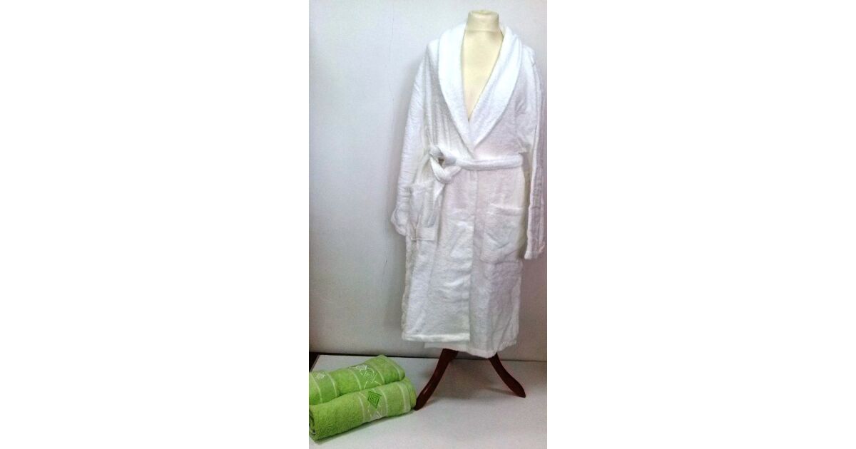 Rochie Valentini Albă, mărimea XL, plus set de prosoape 3 bucăți. Verde ...