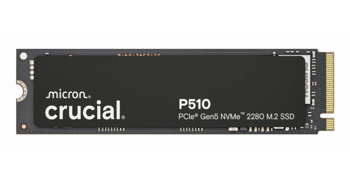 Crucial P510 2TB M.2 PCIe 5.0 NVMe SSD - Hochgeschwindigkeits-SSD für ...