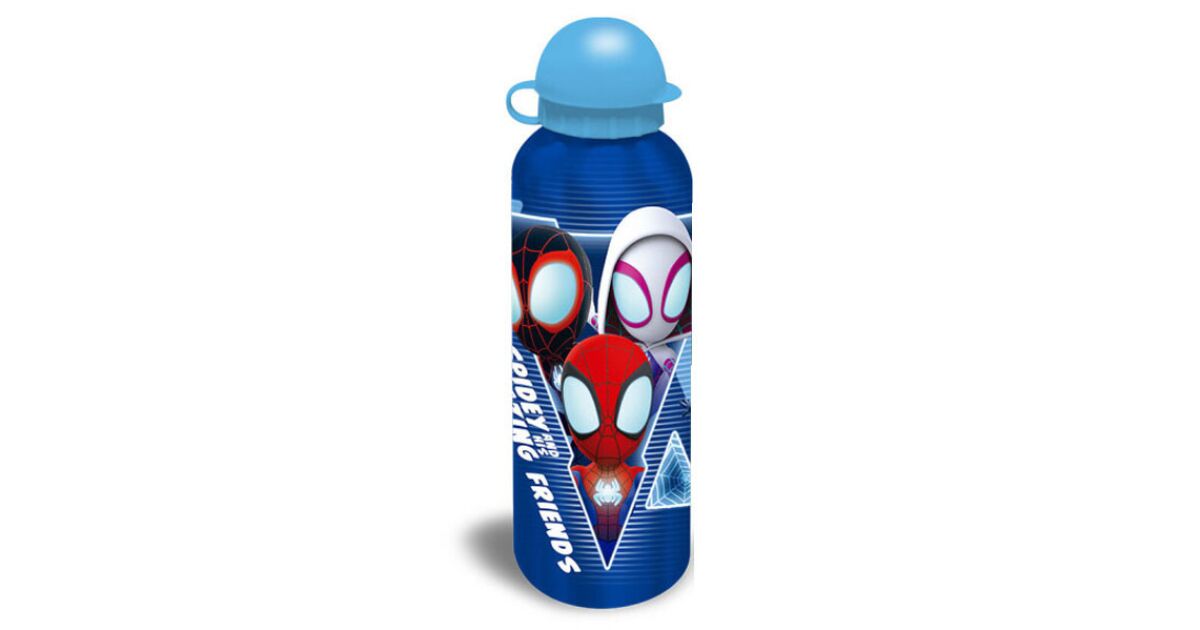 Spiderman Blue Web Alumínium Kulacs - 500 ml, Ivókupakkal | Pepita.hu