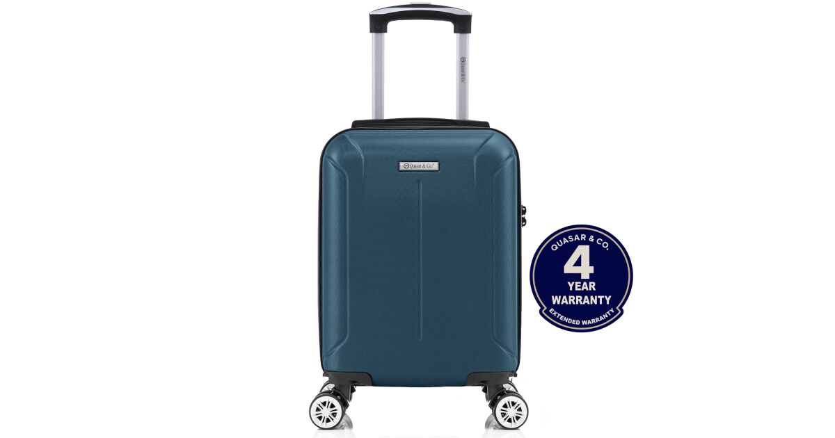 Troler cabina avion Quasar & Co.®, 40x30x20cm, bagaj de mana, troller ...