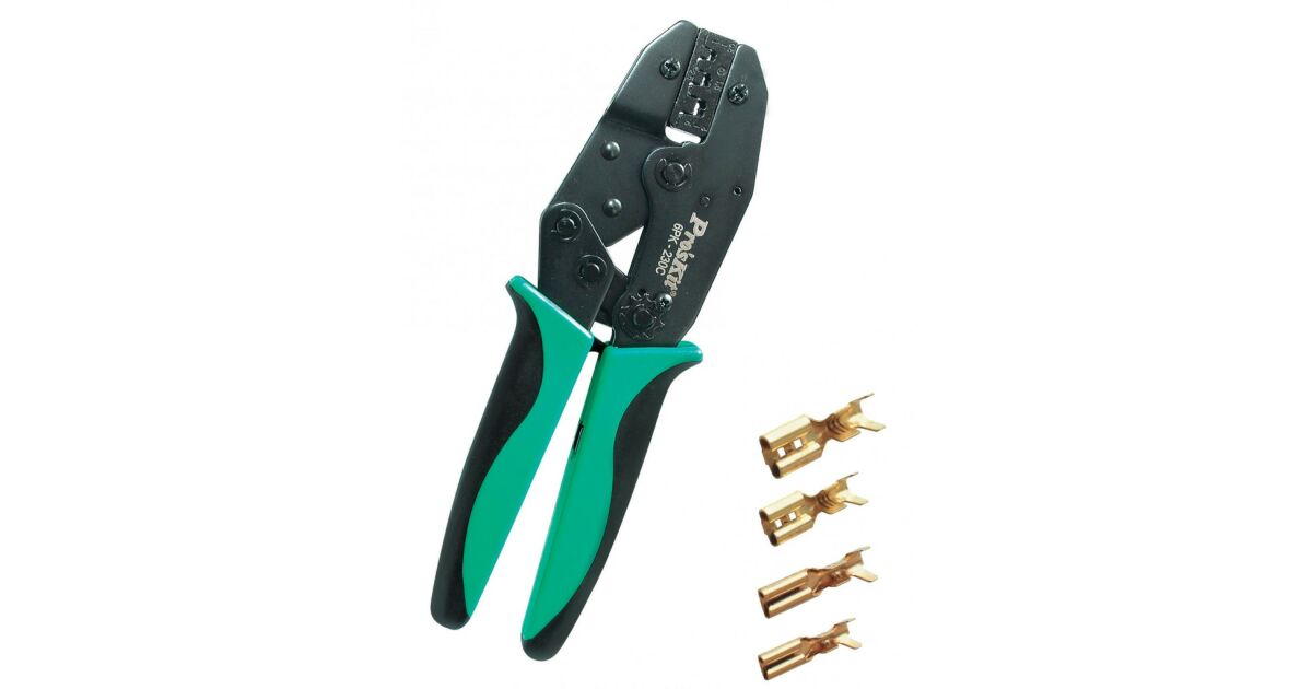 Pro'skit 6PK-230C Préselő Fogó - 0,5-6mm² Racsnis | Pepita.hu