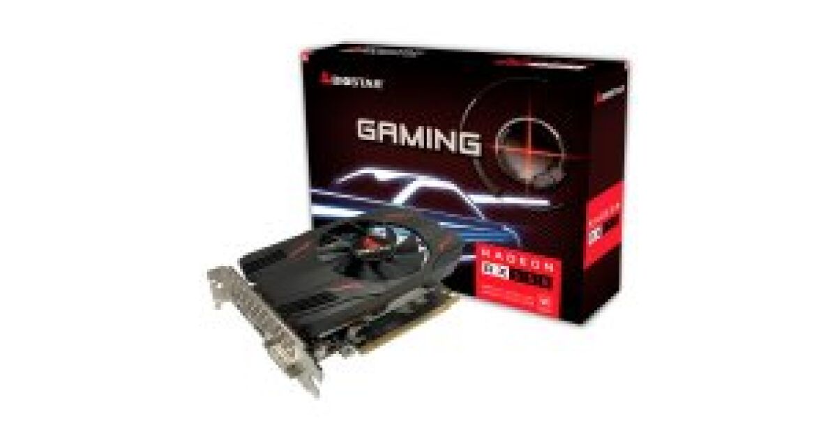 Biostar AMD Radeon RX550, 2GB, GDDR5, wentylator PCIE3 HDMI DVI DP ...