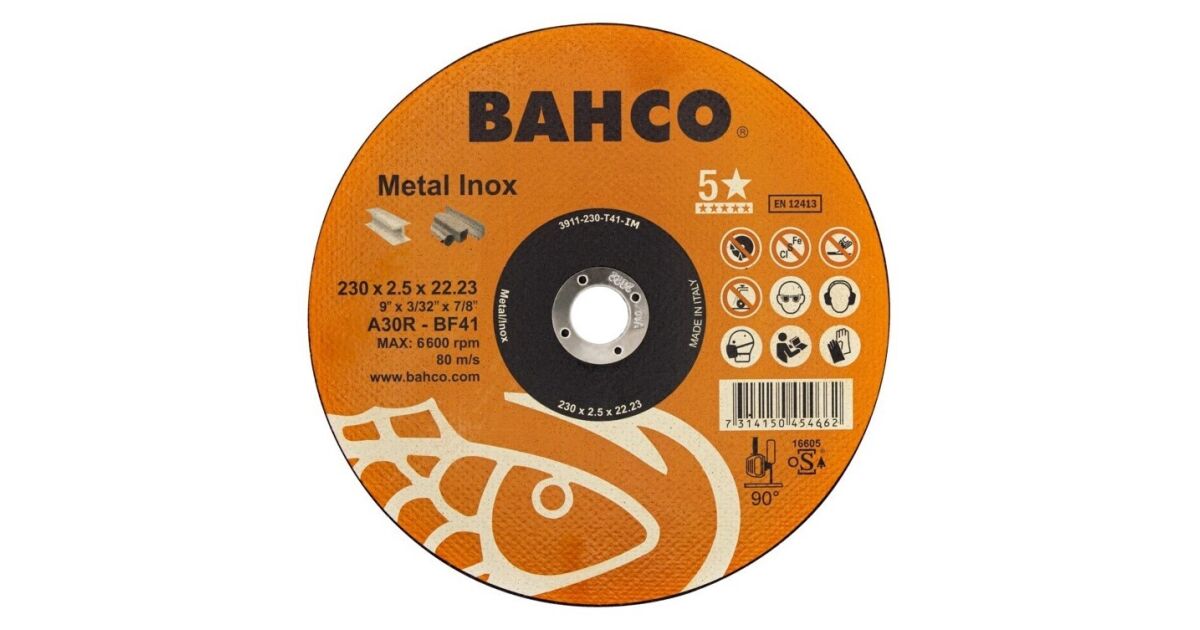 Tarcza tnąca A46R INOX+Fe T41 125x1,6x22,23mm | Pepita.com