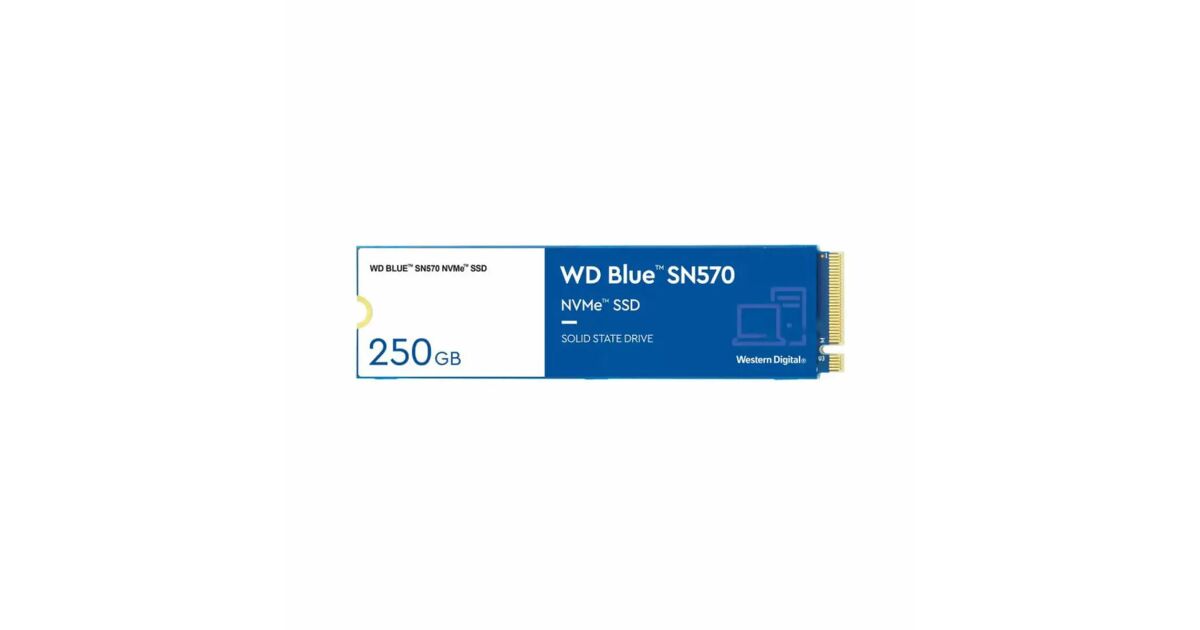 Western Digital Dysk WD SSD Blue SN570 250GB PCIe Gen3 NVMe | Pepita.com