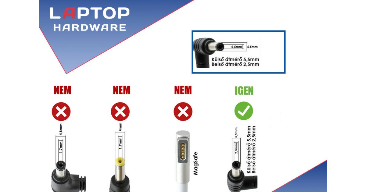 Asus A52 A52JB 19V 3,42A 65W-os gyári új Laptop töltő | Pepita.hu