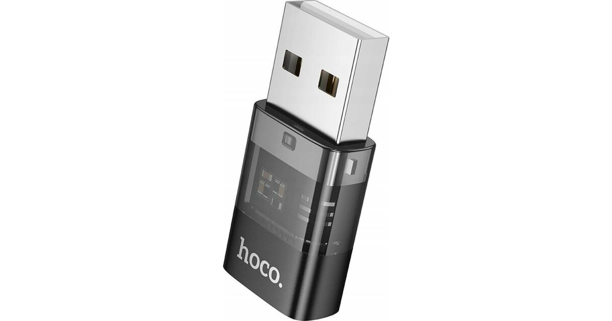 Adaptor HOCO USB A (male) la Tip C (female) UA36C transparent negru ...