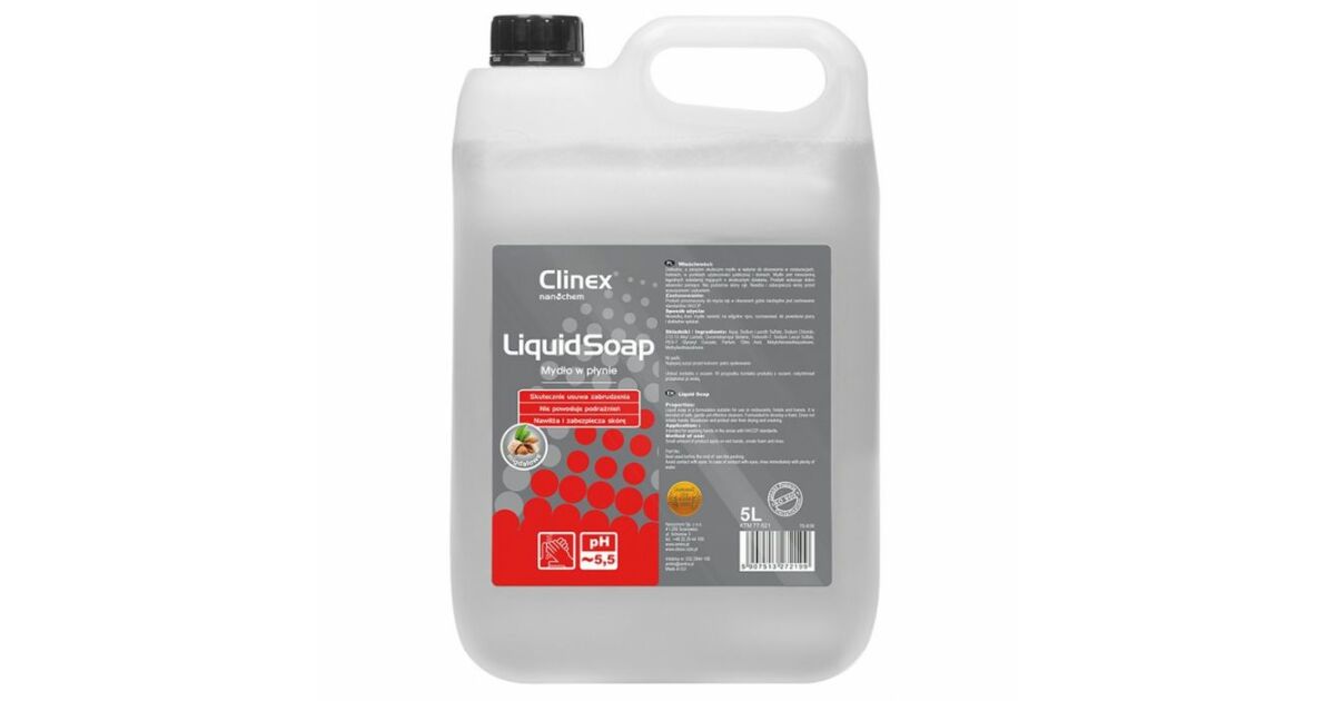 CLINEX Liquid Soap, 5 litri, sapun lichid pentru spalatul mainilor ...