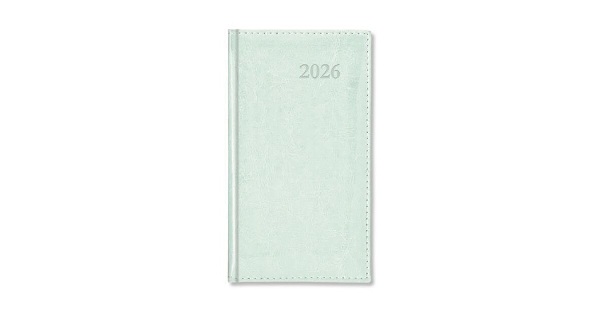 Period Border Mint 2026 Vertikal genähter Taschenkalender | Pepita.com