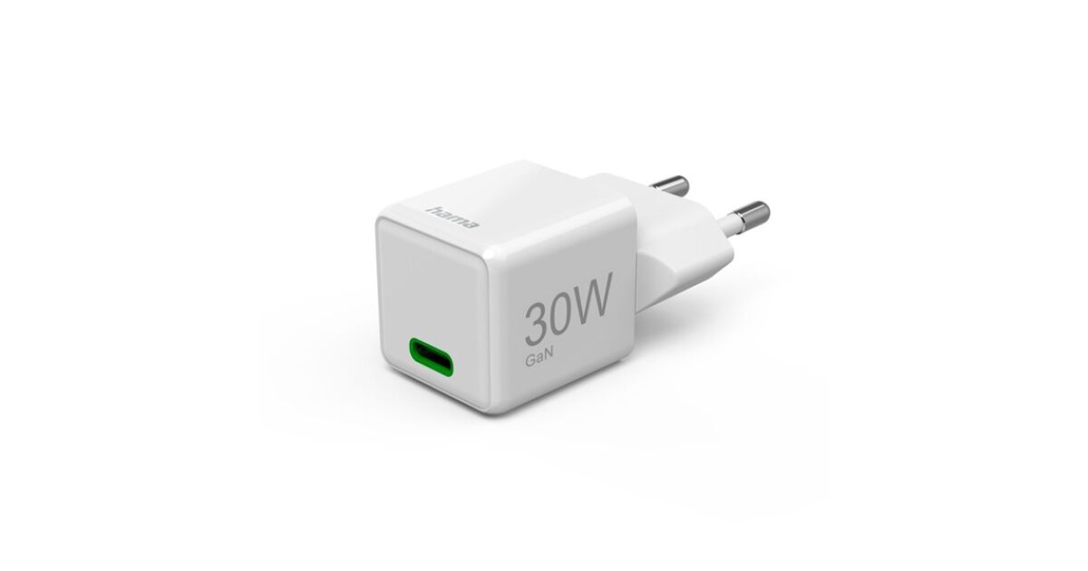 Hama 00201982 SUPER MINI 30W PD QC USB-C biely sieťový adaptér | Pepita.com