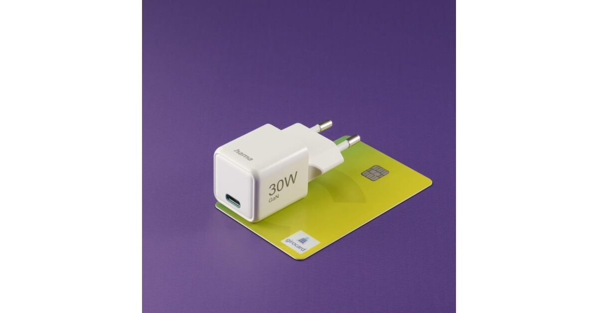 Hama 00201982 SUPER MINI 30W PD QC USB-C biely sieťový adaptér | Pepita.com