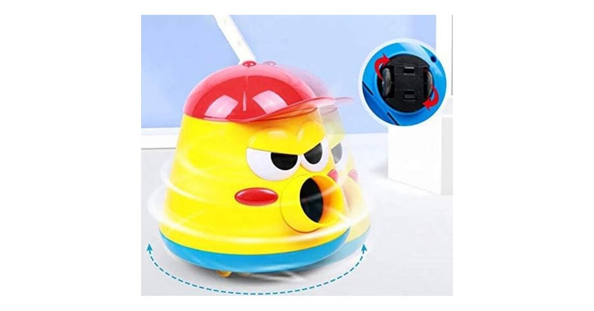 Interactive walking toy with suction function and ball throwing game ...