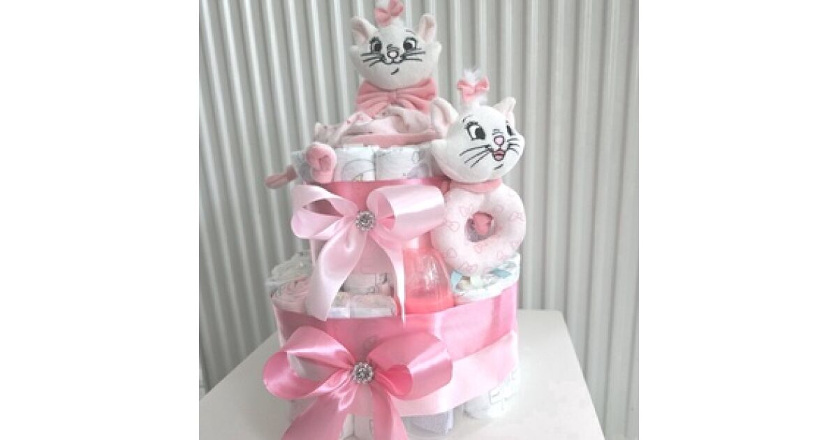 Cica baba box, pelenkatorta 2-5kg pelenkatorony, babaváró csomag ...