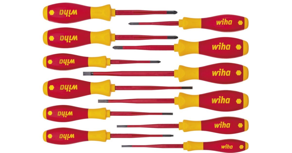 WIHA SoftFinish electric slimFix VDE szigetelt csavarhúzó készlet - 12 ...