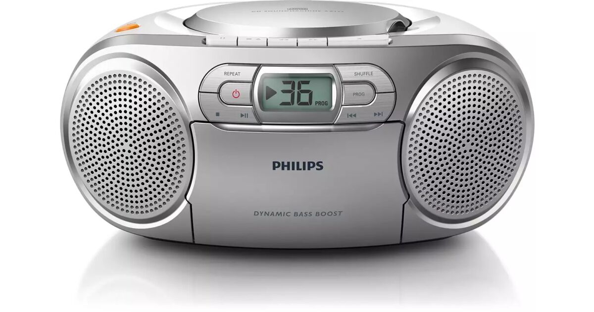 Philips AZ127 Hordozható CD Rádió - FM, Fejhallgató csatlakozó | Pepita.hu